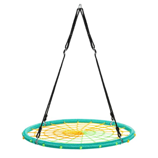 Costway Altalena 100 cm con corde regolabili tra 100-160 cm, Altalena a ...